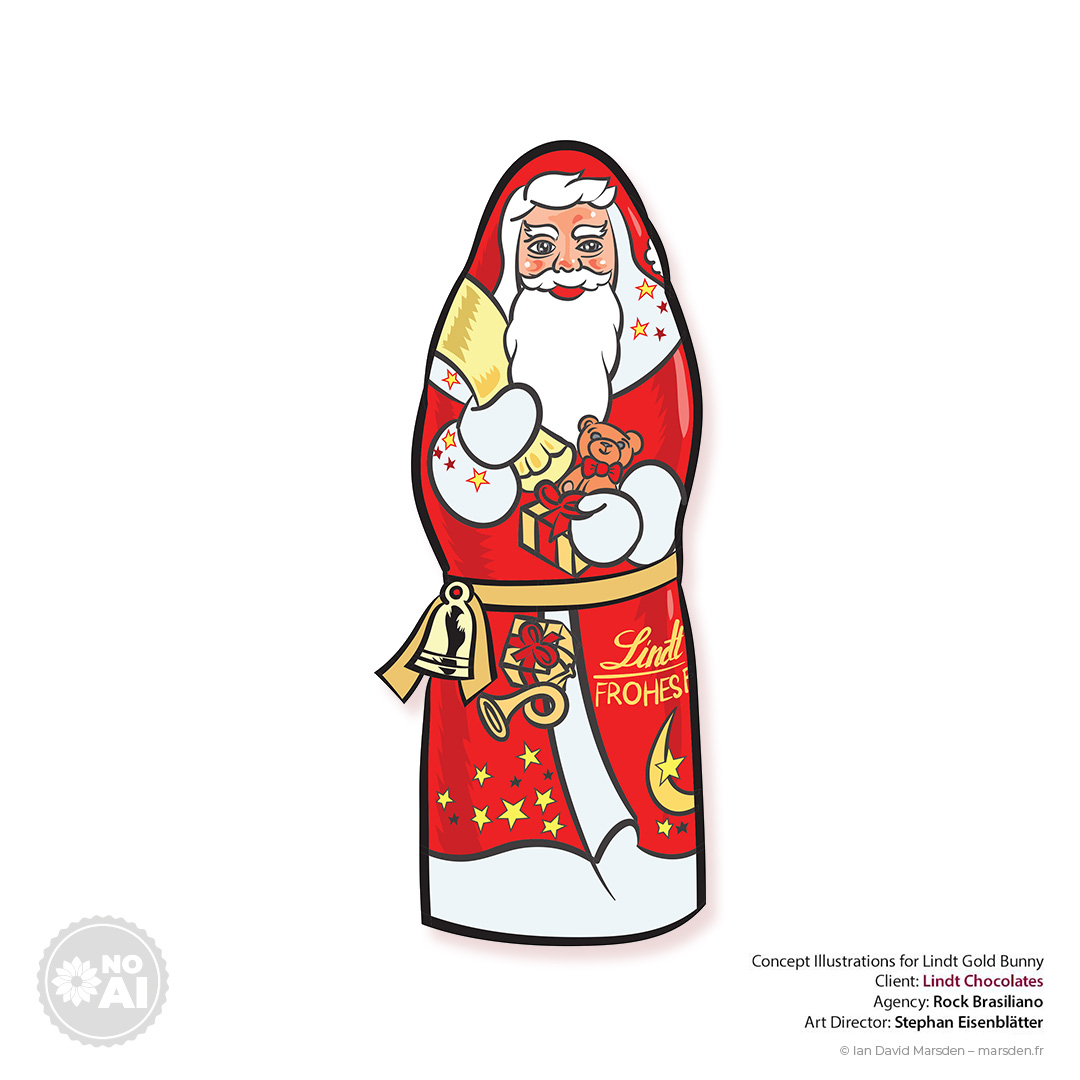Lindt Chocolate Illustration Concepts by Ian Marsden